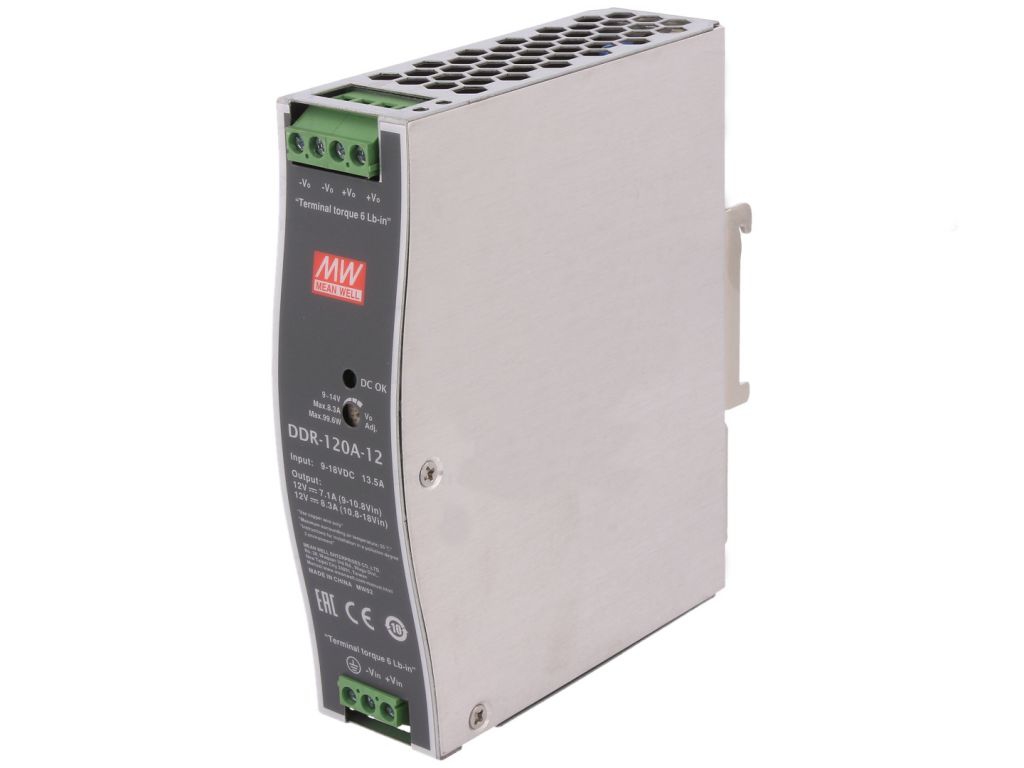 4KV Isolation Power Module MEAN WELL DDR-120A-48 DIN Rail DC/DC ...