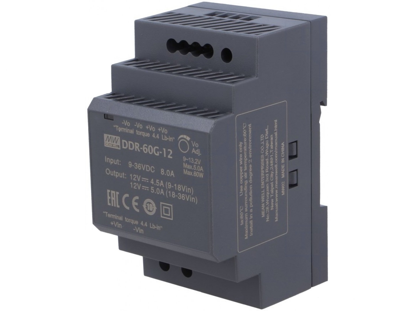 Meanwell webbolt | MEAN WELL DDR-60G-12 ~ DC/DC KONVERTER